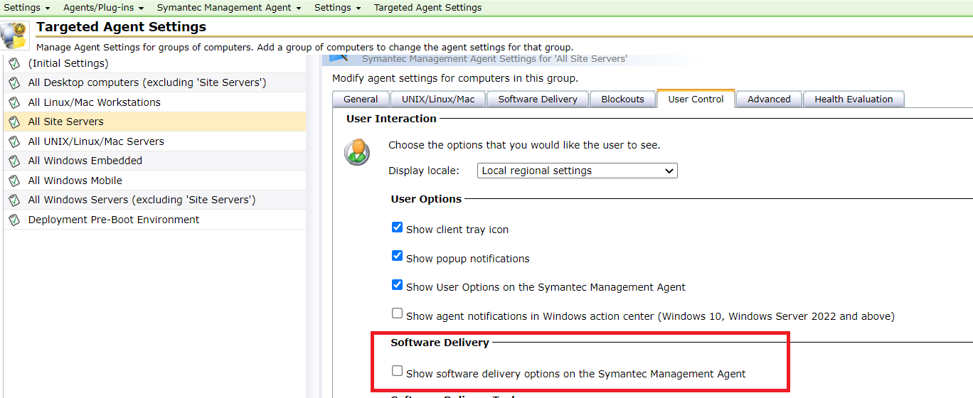 How to remove inactive policies from agent | IT Management Suite