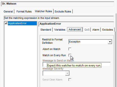 Send Alarm when the string is not in the log file | DX Unified Infrastructure Management