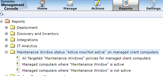 "Maintenance Window" policies status on SMP and current "Maintenance ...