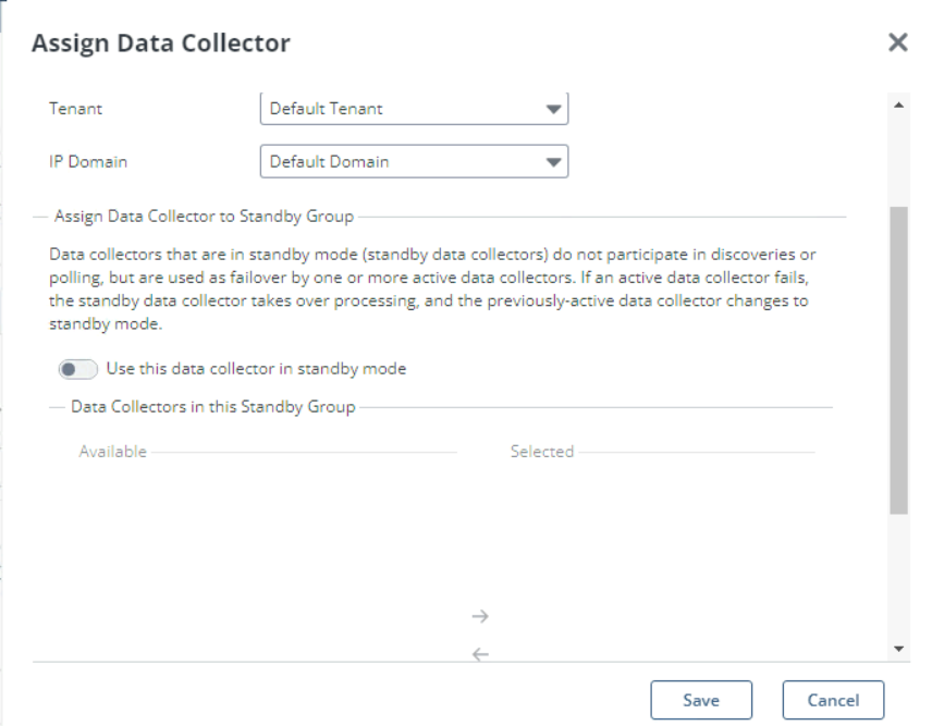 Unable to find missing data Collector under Assign Data Collector Page | DX NetOps