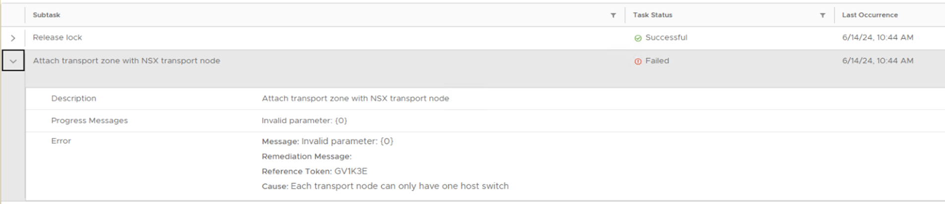 Error Deploy Application Virtual Network (AVN) | VMware Cloud Foundation