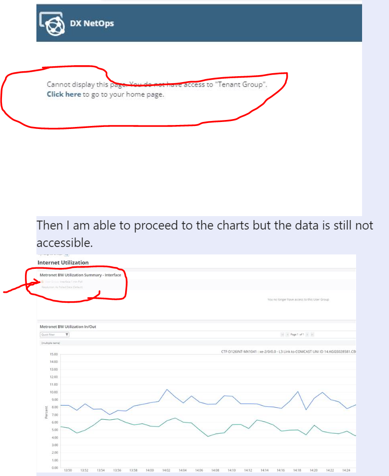 Unable to save Dashboard setting | DX NetOps