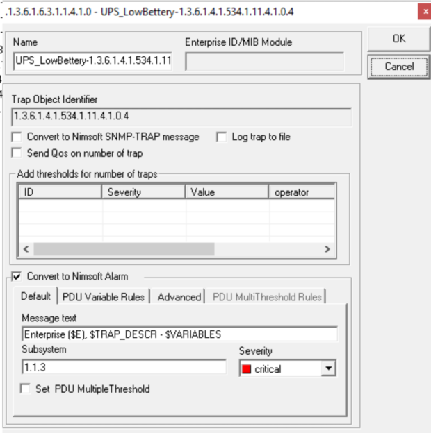 How to configure a profile traps for SNMPv3 | DX Unified Infrastructure Management