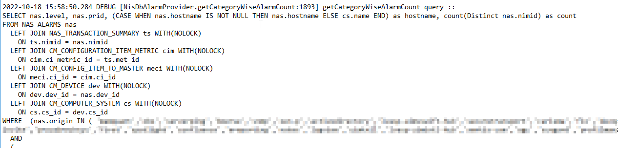 alarmviewer-api not logging since 20.4 CU4 Update | DX Unified Infrastructure Management