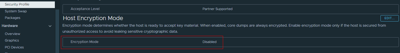 ESXi Host Encryption Mode Script | PowerCLI