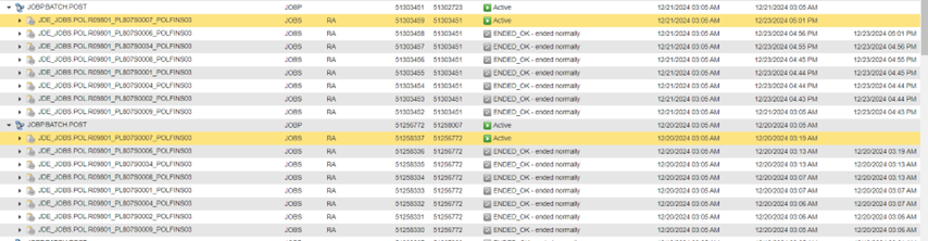 Automic is not able to recognize the JDE job status | Automic Workload Automation