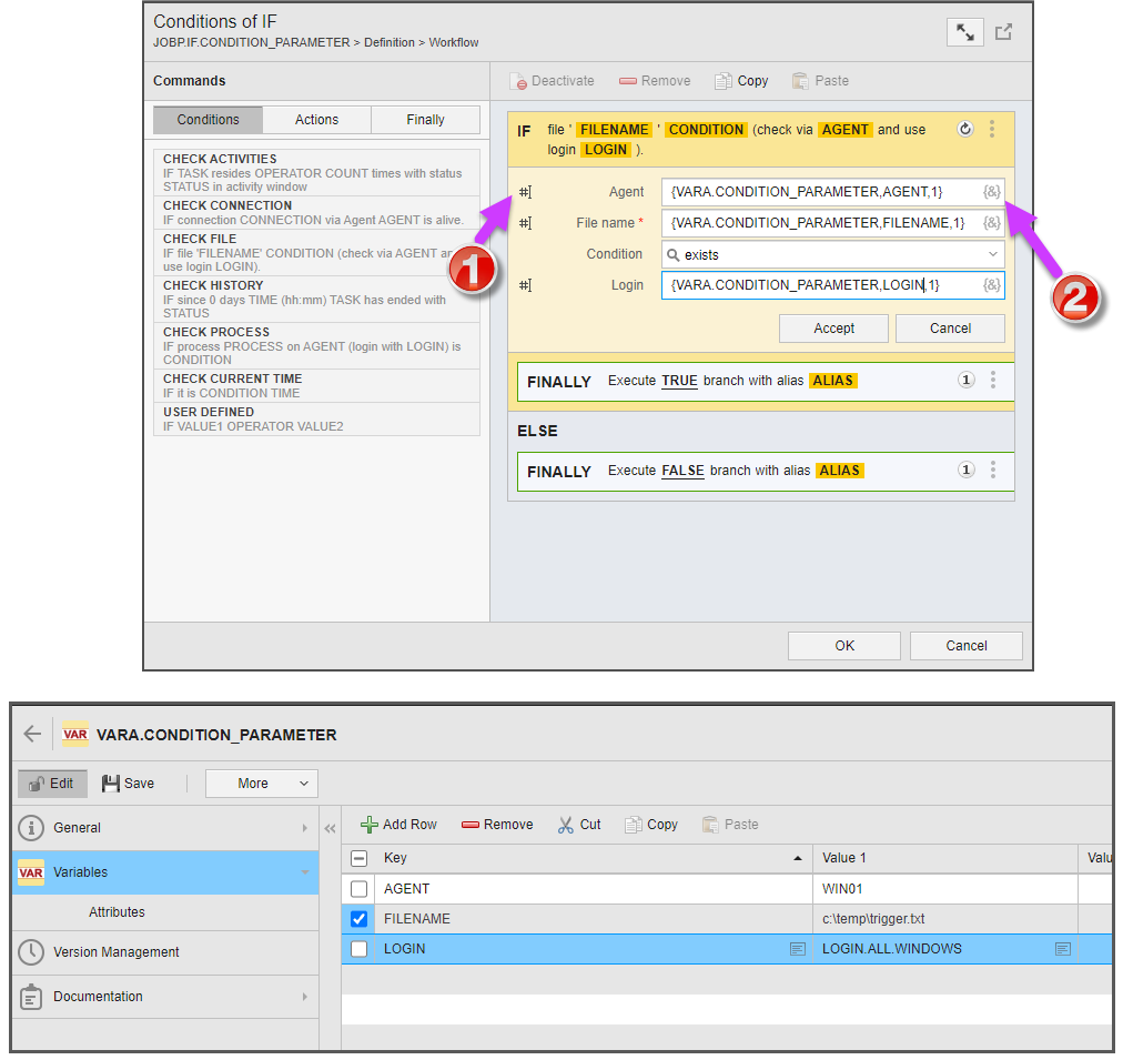 changing agent i large number of IF workflows | Automic Workload Automation
