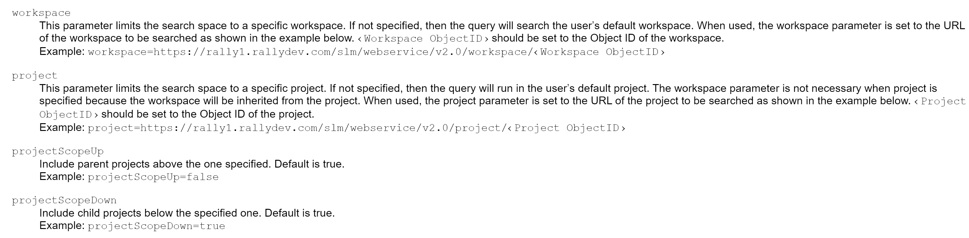 Using WSAPI to query portfolio objects for a subset of projects ...