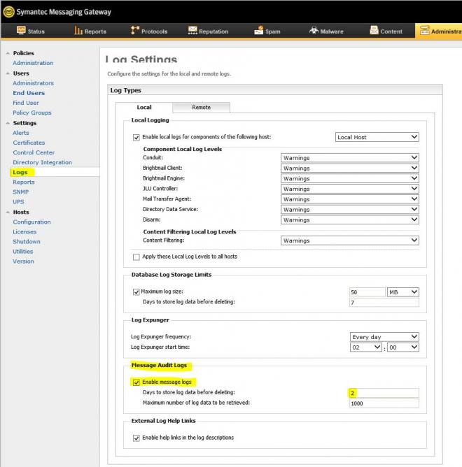 Email always quarantined by SMG ? | Messaging Gateway