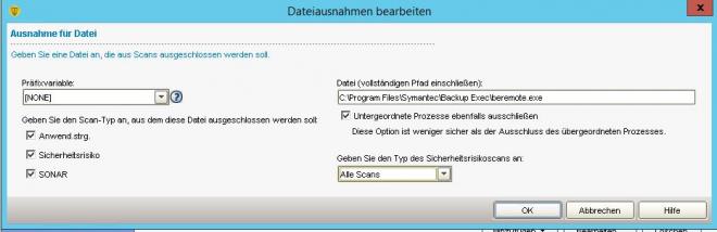 Exclude applications - file vs. application exception | Endpoint Protection