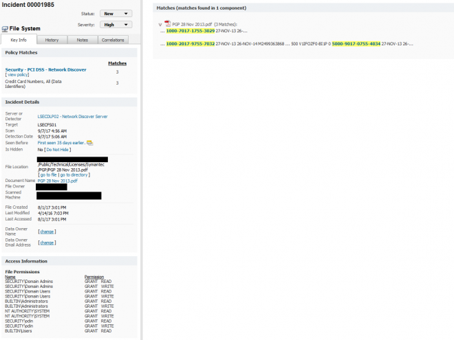 Symantec Data Loss Prevention - Incident Attachments | Data Loss Prevention