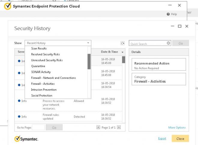 Symantec Endpoint Protection Cloud Event Logs | Endpoint Protection Cloud