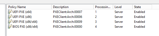 iPXE not passing PXE server name | IT Management Suite