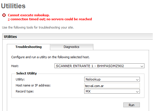 Veridict Filter Policy static connection class 1 - Actions taken ...