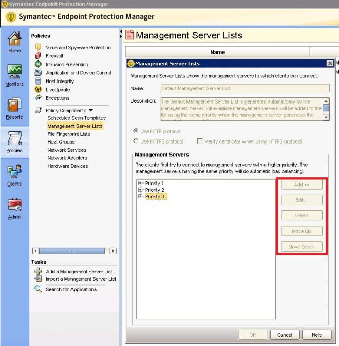 Unable to edit the existing default MSL in SEPM ? | Endpoint Protection