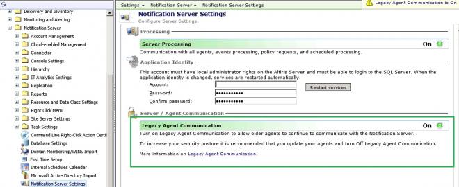 Altiris Agents After migrating to 7.5 HF4 showing Diconnected | IT ...