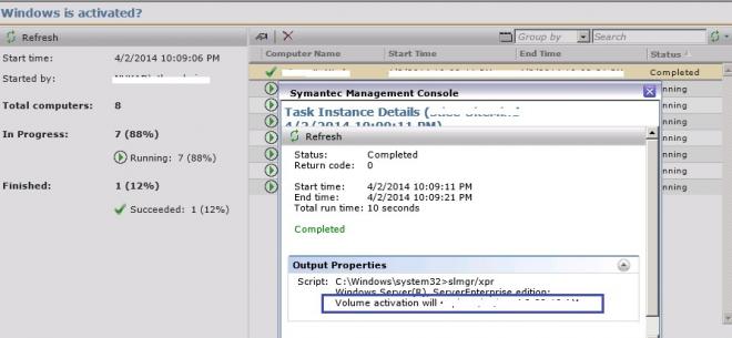 Detecting Activation Status of Win 7 | Reporting Group