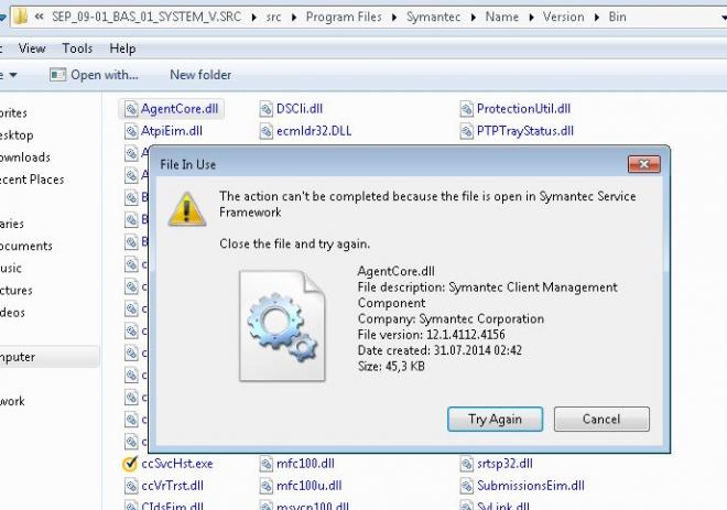 Impossible to delete SEP installation files | Endpoint Protection Small ...