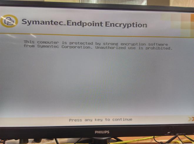 How to remove the login to symantec on bios level | Symantec PGP Encryption