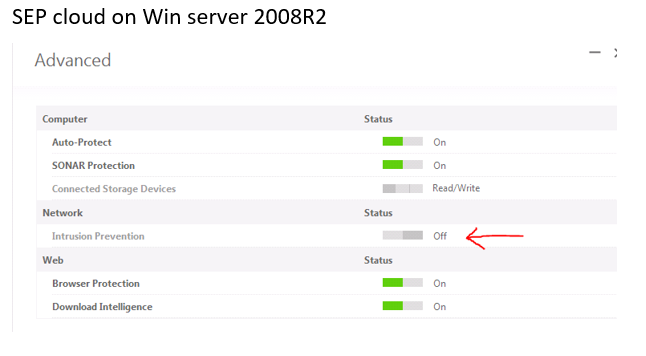 No firewall and no intrusion prevention with SEP Cloud on Win Server ...