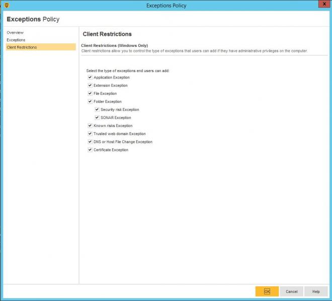 can't create User-defined exceptions locally from the user-interface ...