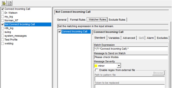 Send Alarm when the string is not in the log file | DX Unified Infrastructure Management