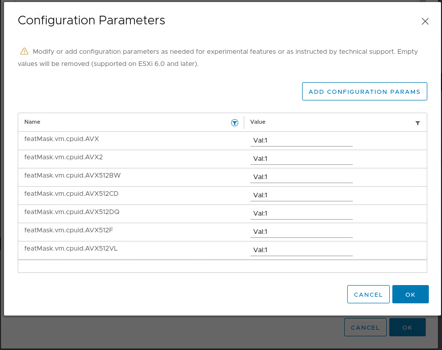 Enable AVX, EVC, vMotion on VMware ESXi without vSphere and vCenter ...