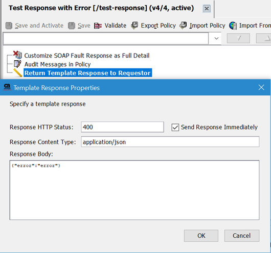 Getting response message when Route via HTTPS assertion fails | Layer7 API Management