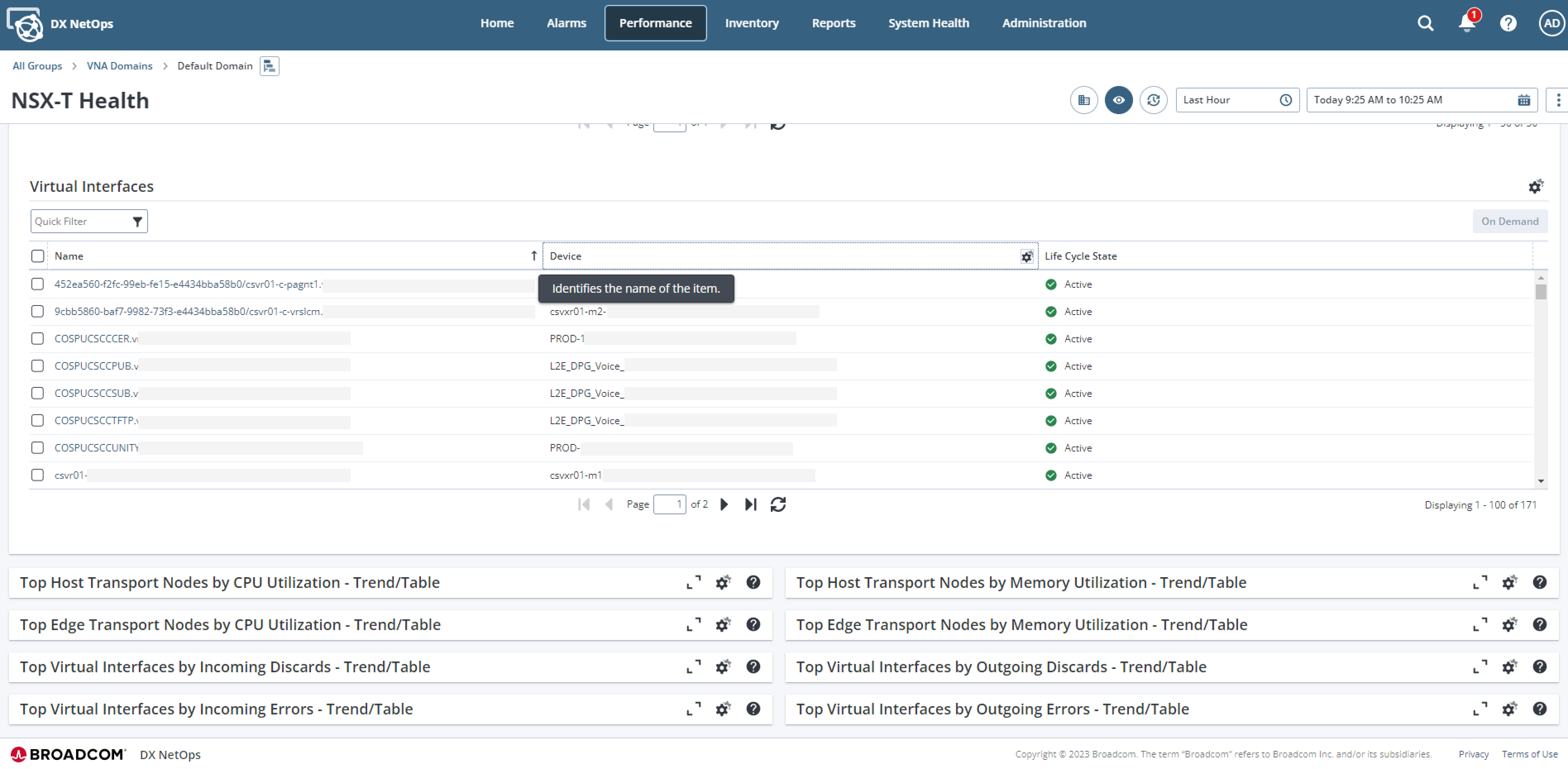 VMware NSX-T - Health Dashboard | DX NetOps