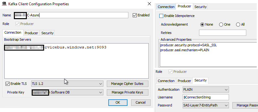 Connection to Azure Event Hub via Kafka Producer | Layer7 API Management