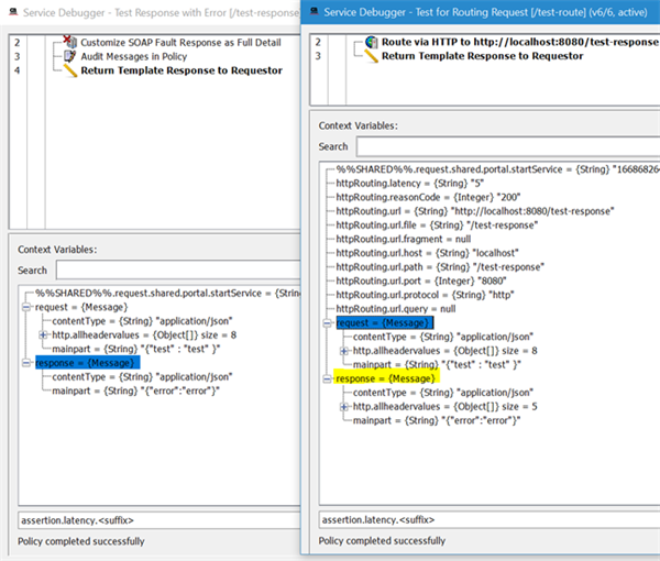 Getting response message when Route via HTTPS assertion fails | Layer7 API Management
