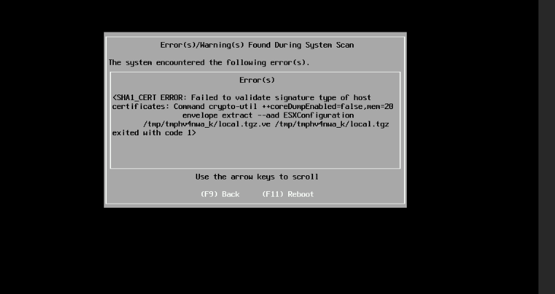 vSphere Esxi failing to upgrade from 8.0.3 to 9.0.0 | VMware vSphere