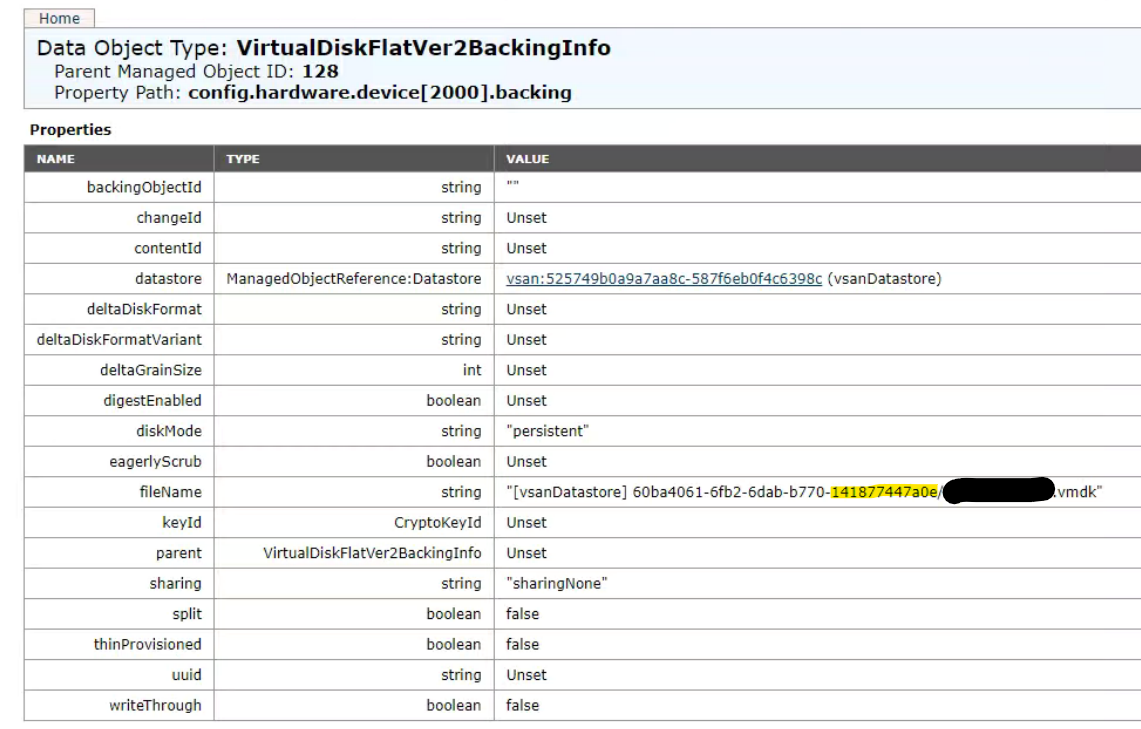 Reverse engineer vSAN backingobjectid after vmdk file corruption | vSAN1