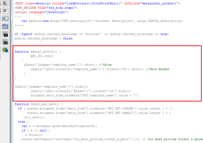 How to customize field behavior in the detail_cr form | CA Service ...