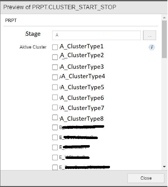 multiple dependent prompt set | Automic Workload Automation