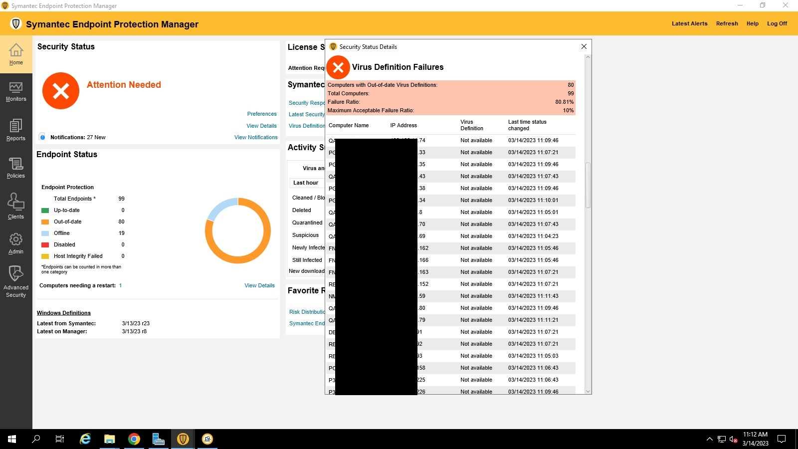 Virus Definition Failures On SEPM 14.3 RU6 | Endpoint Protection