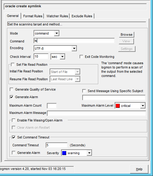 Using logmon 4.20 to mkdir or cat or ls? | DX Unified Infrastructure Management