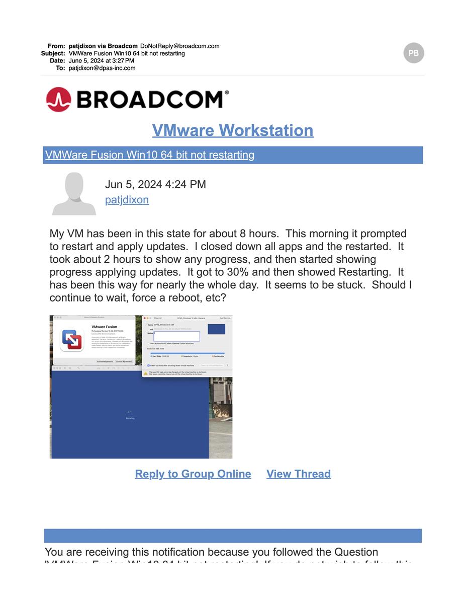 Broadcom support and migration of VMware entitlements is an unmitigated ...