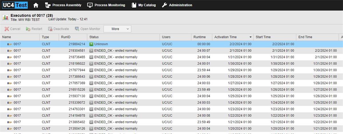 Executions Status Of Clients Always Shown With Duplicate Entries Automic Workload Automation