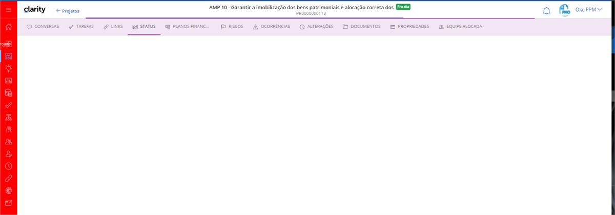 Status Report Error - New UX - version 15.9.0 | Clarity