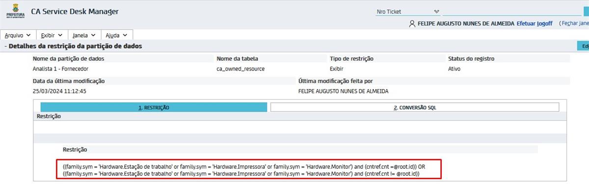 Create a data partition | CA Service Management