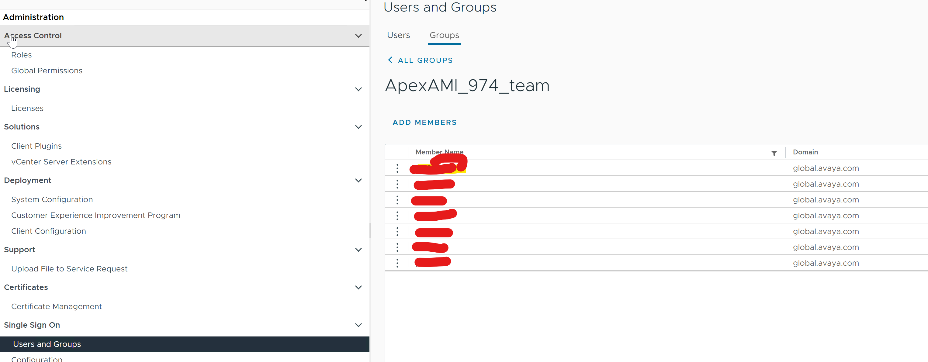 Looking for vsphere SSO group and user list export future | VMware vSphere