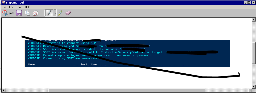 connect-viserver vcsa prompting for authentication | PowerCLI