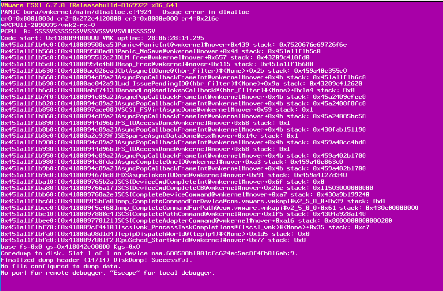 How to check Purple Screen | VMware vSphere