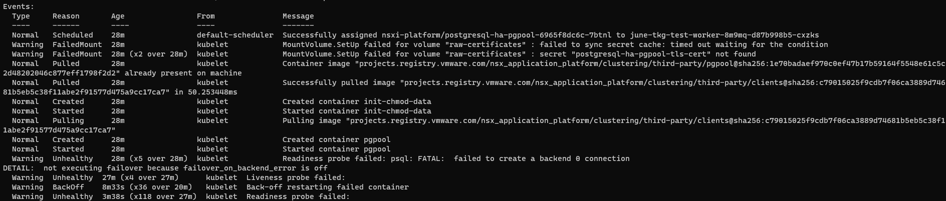 NSX-T Application Platform Deployment Failed (Failed to install NSX Application Platform chart ...