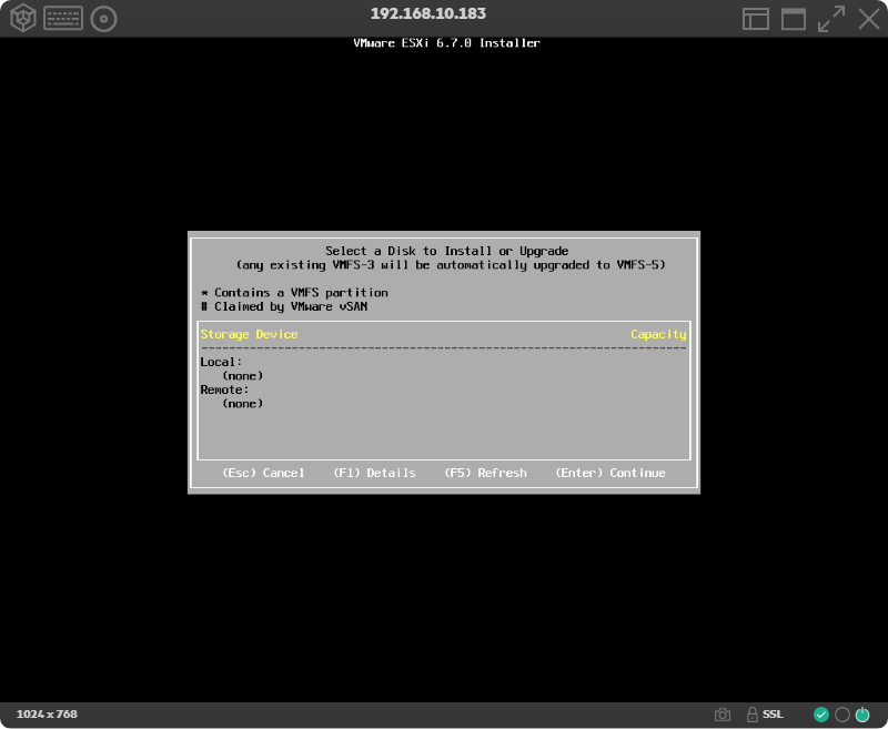 Trouble installing ESXI on new DL20 Gen10 | VMware vSphere
