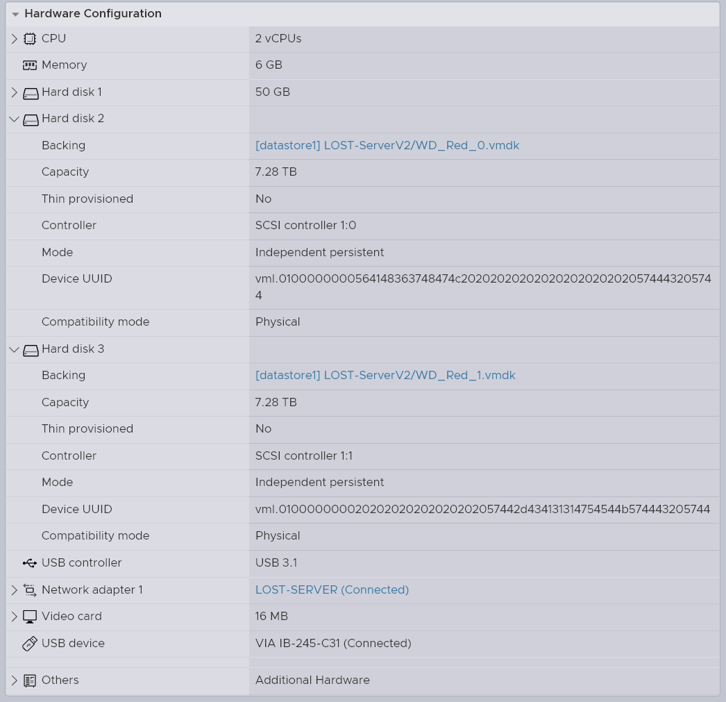 ESXi 8 - HDD passthrough - cant write large files | VMware vSphere