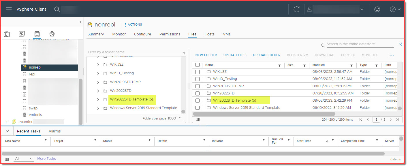 Content Library Template Renamed but Datastore Folder Not! How to keep these names in sync ...