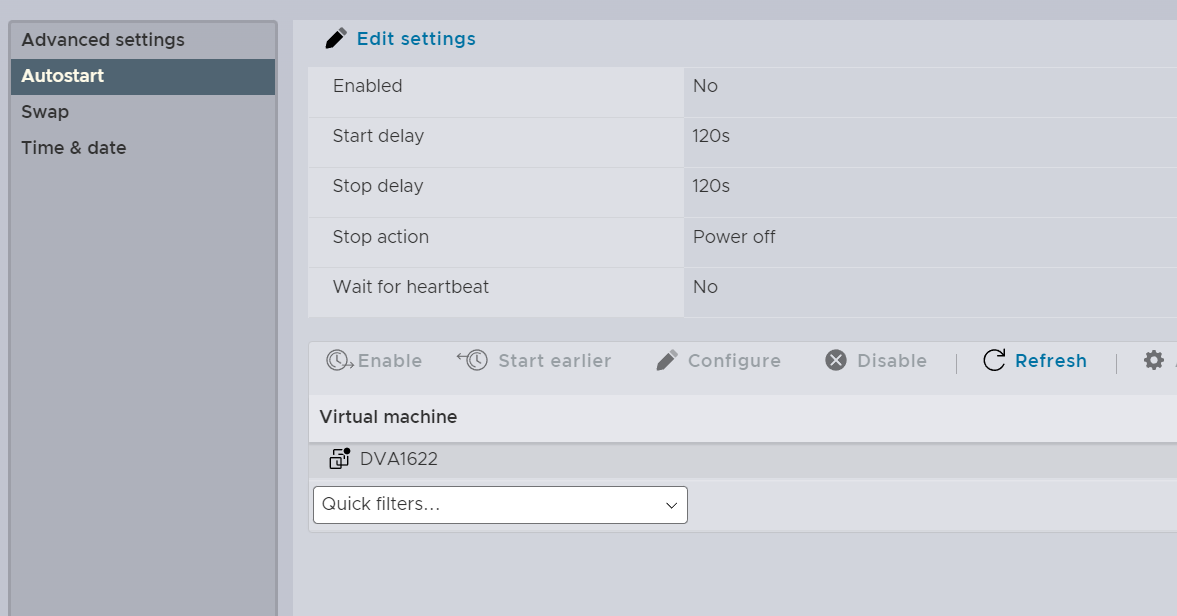 Auto start off after power failure on Esxi 8.0 Update 1c, help ...
