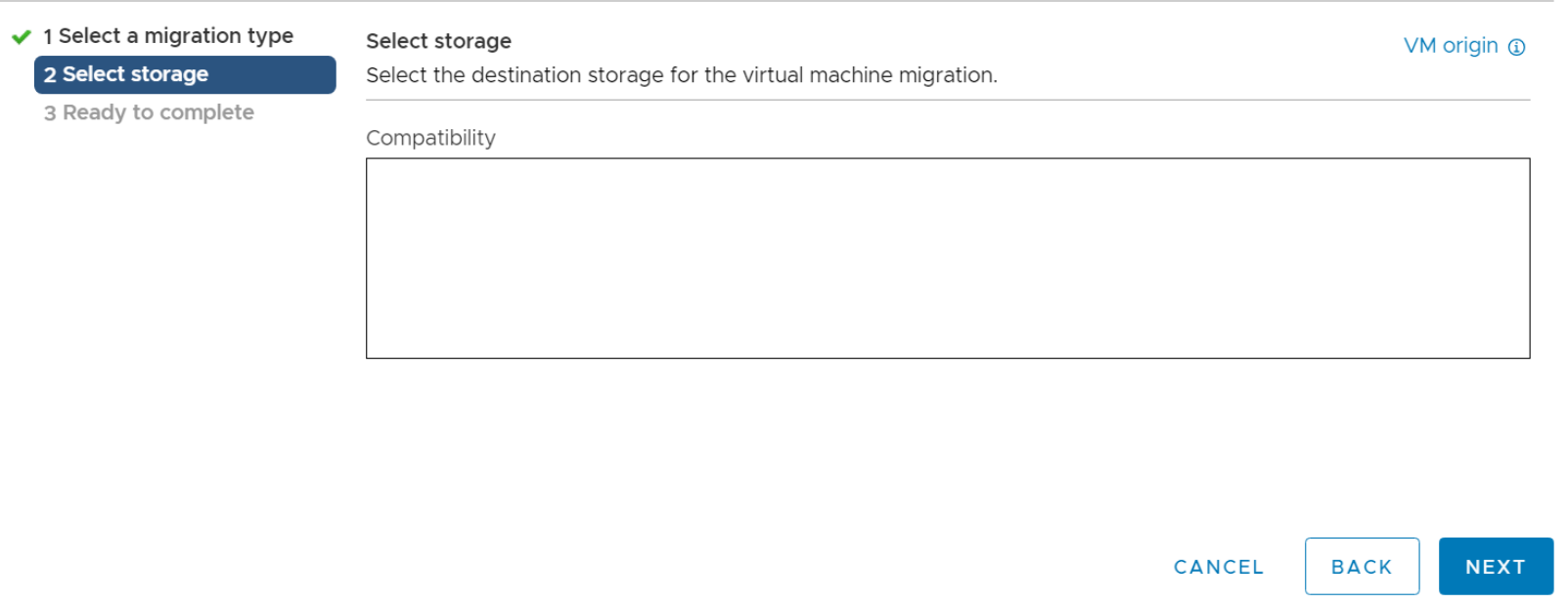 DataStores Invisible for sVmotion | VMware vSphere